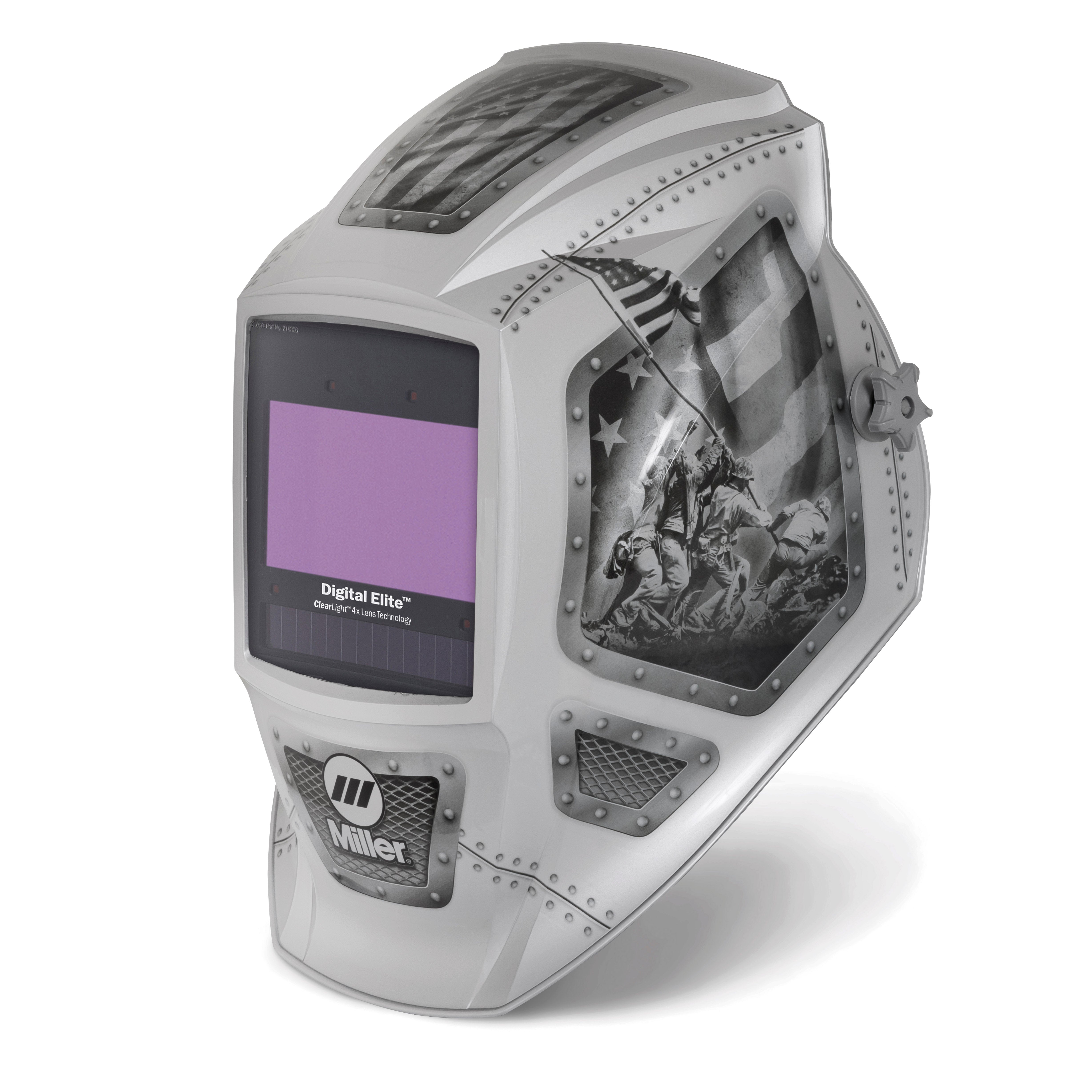 Miller Digital Elite Welding Helmet w/ Clear Light 4x, Forged in Freed ...