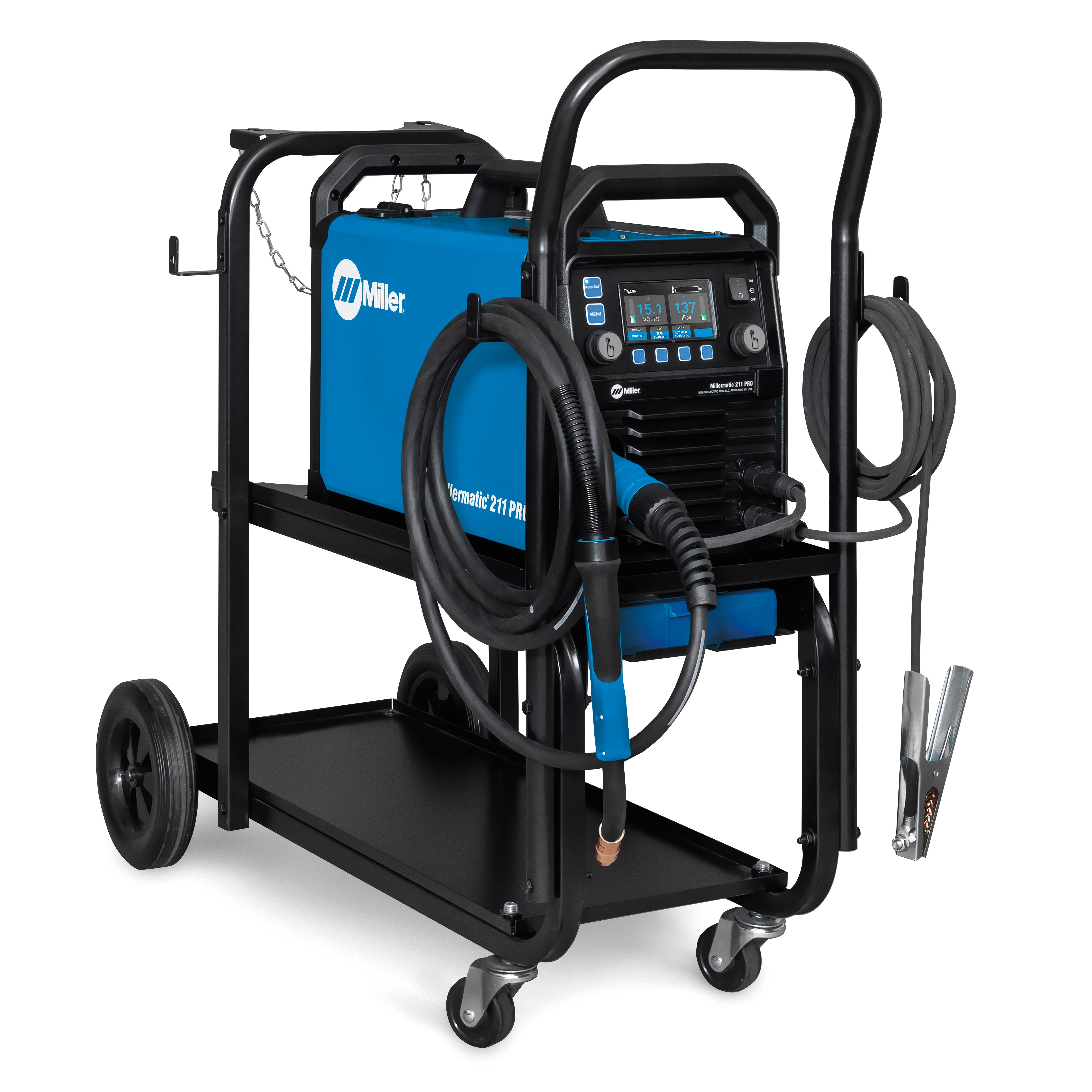 Miller Millermatic 211 PRO MIG Welder w/ Cart - 951000073 – Baker's Gas ...