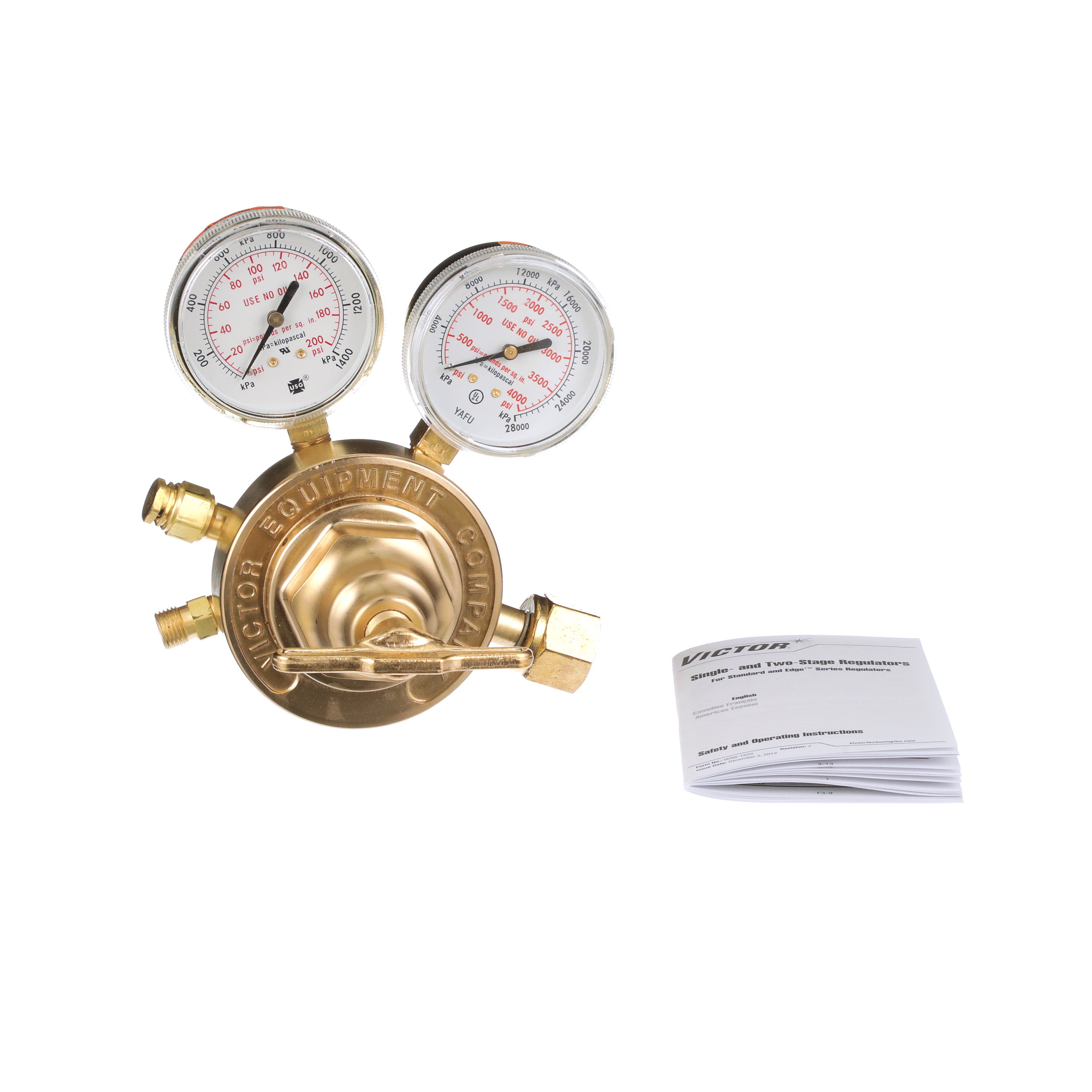 Victor SR450D-540 Oxygen HC Regulator - D Range (125 PSI) - 0781-0527 ...