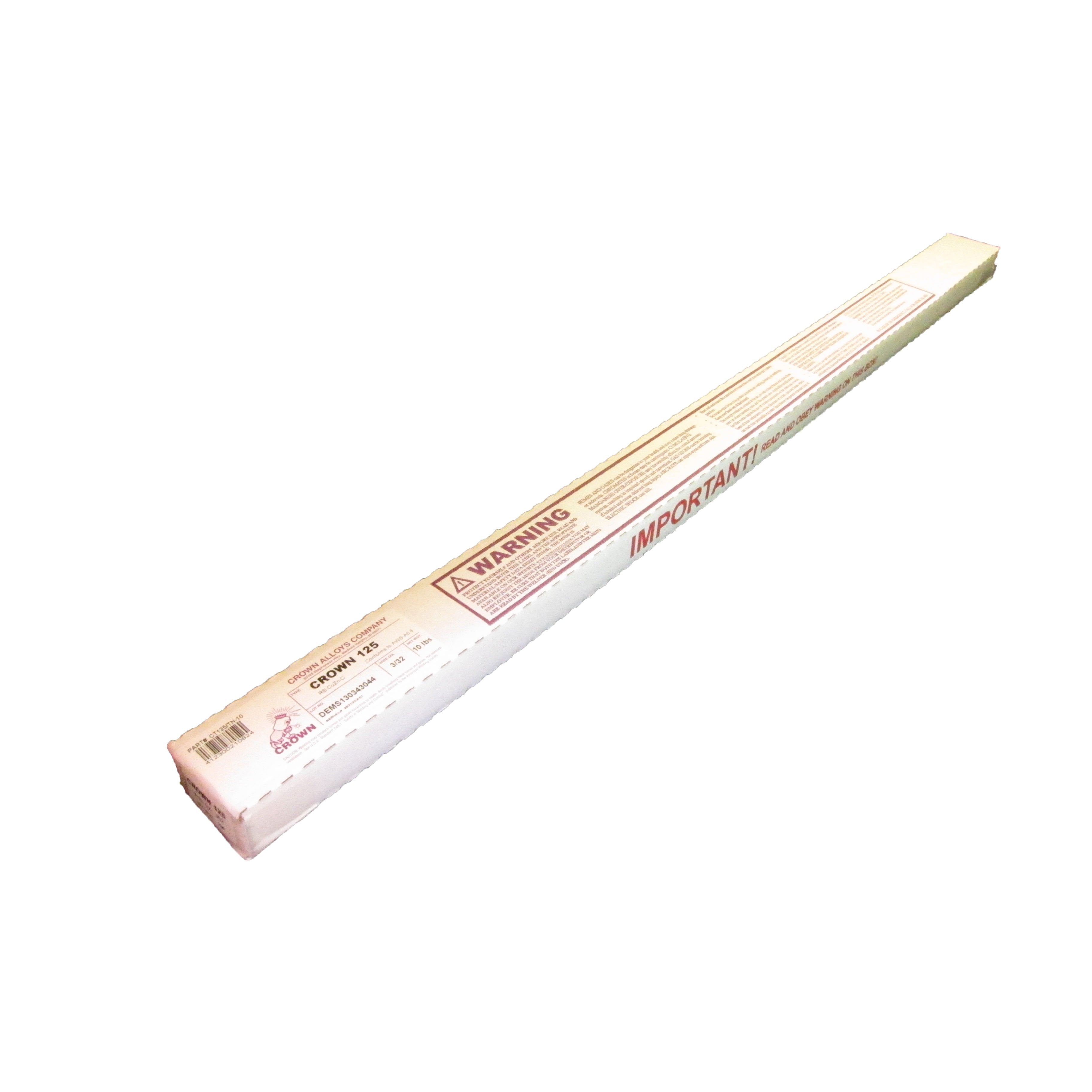 Crown Alloys CROWN 125 - 3/32x36" Brazing Rod (10lb Box) - CT125/TN-10 ...