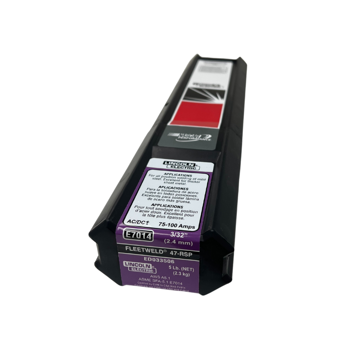 Lincoln Fleetweld 47 Stick Electrode E7014 3/32 5lbs. - ED033506 ...