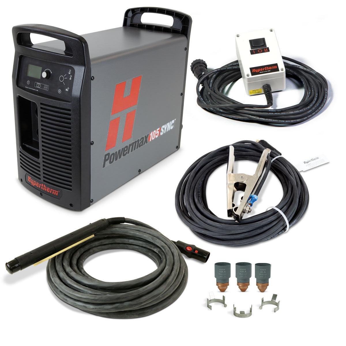 Hypertherm Powermax 105 SYNC w/ CPC Port, 50' Machine Torch & Remote ...