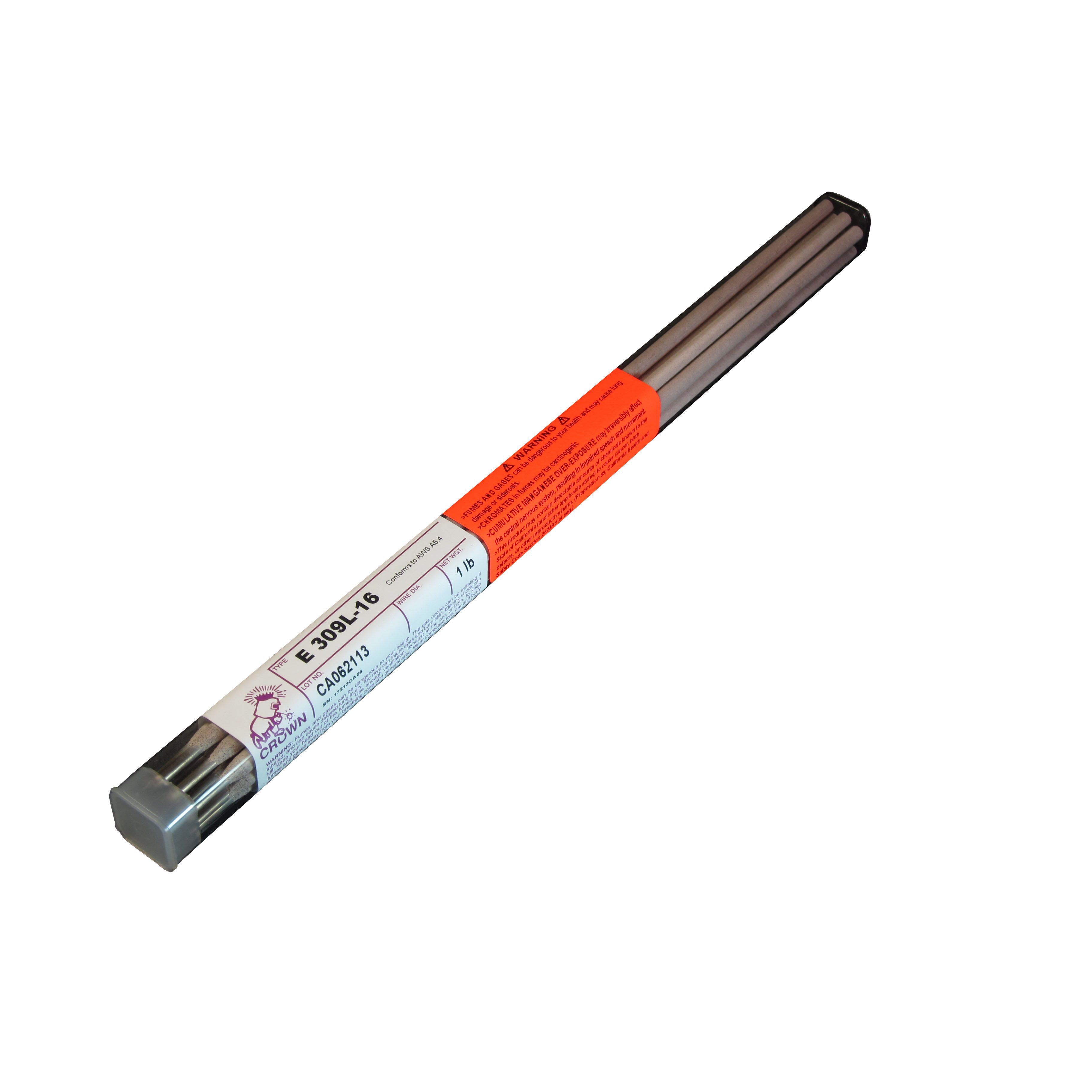 Crown Alloys E 309L-16 - 1/8" Electrode - 1 lb Tube - SE309/EXO-BP ...