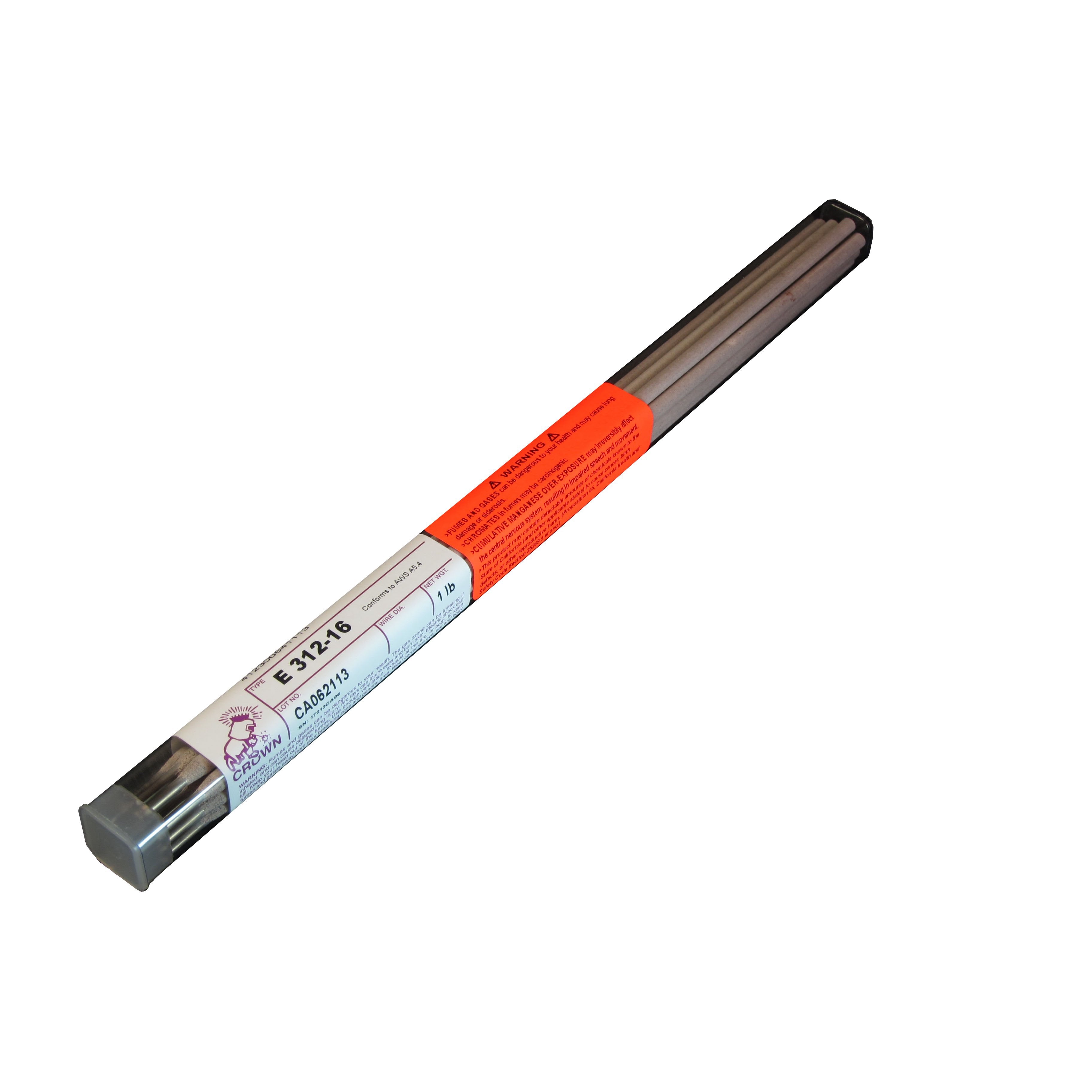 Crown Alloys E 312-16 - 3/32" Electrode - 1 lb Tube - SE312/EN-BP ...