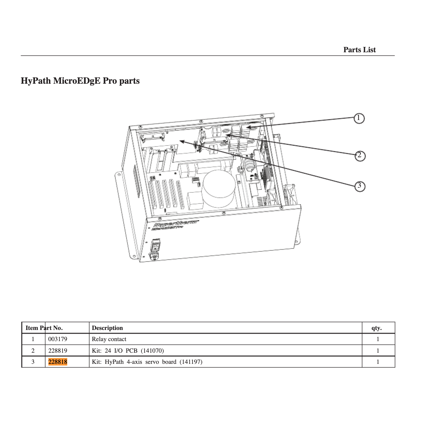 Hypertherm Kit:Microedge Pro PCB Assembly Mode-Cnc 4 Axis Servo - 2288 ...