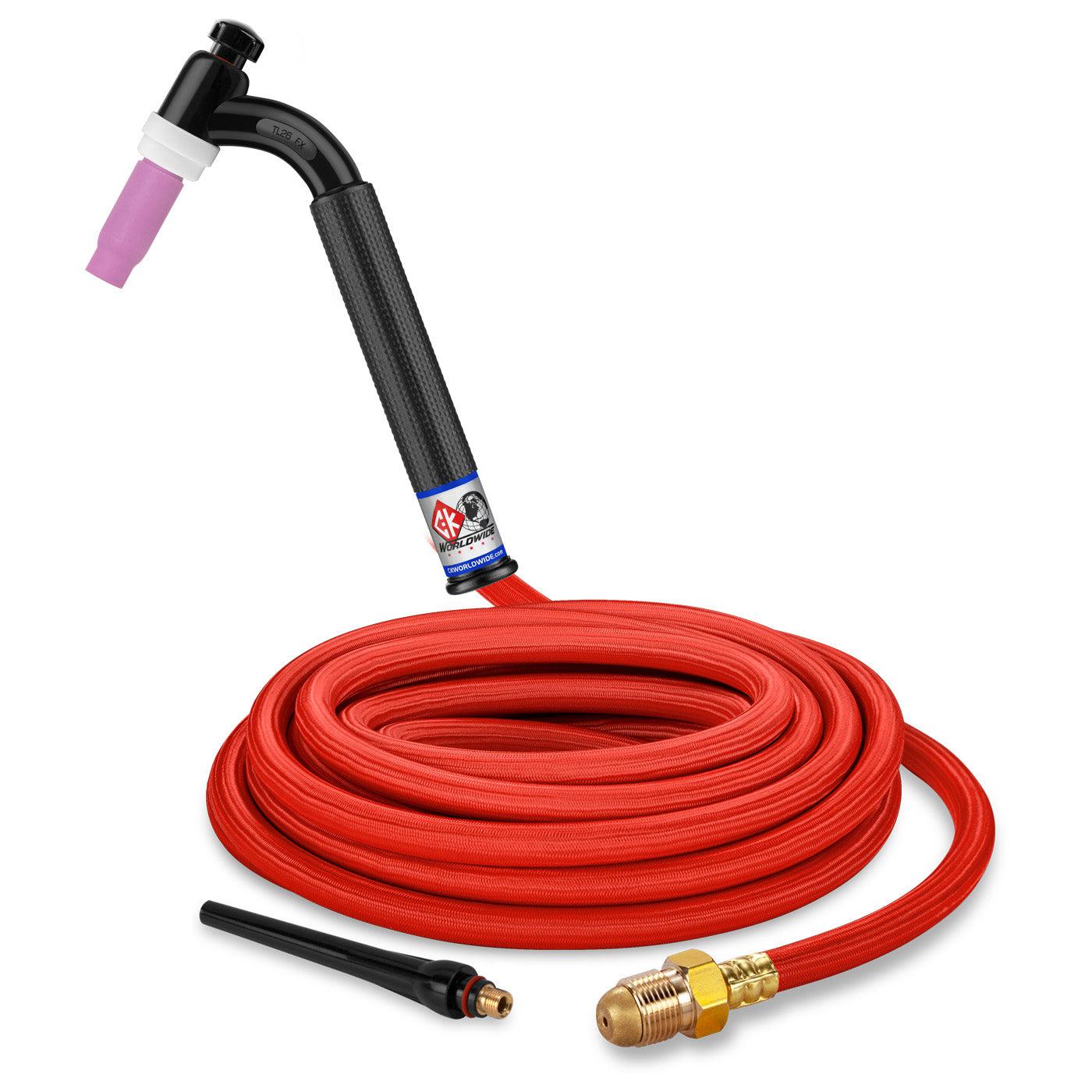 CK Worldwide 200A Trim-Line TIG Torch w/ Flex Head, 25 ft - TL2125HSF ...