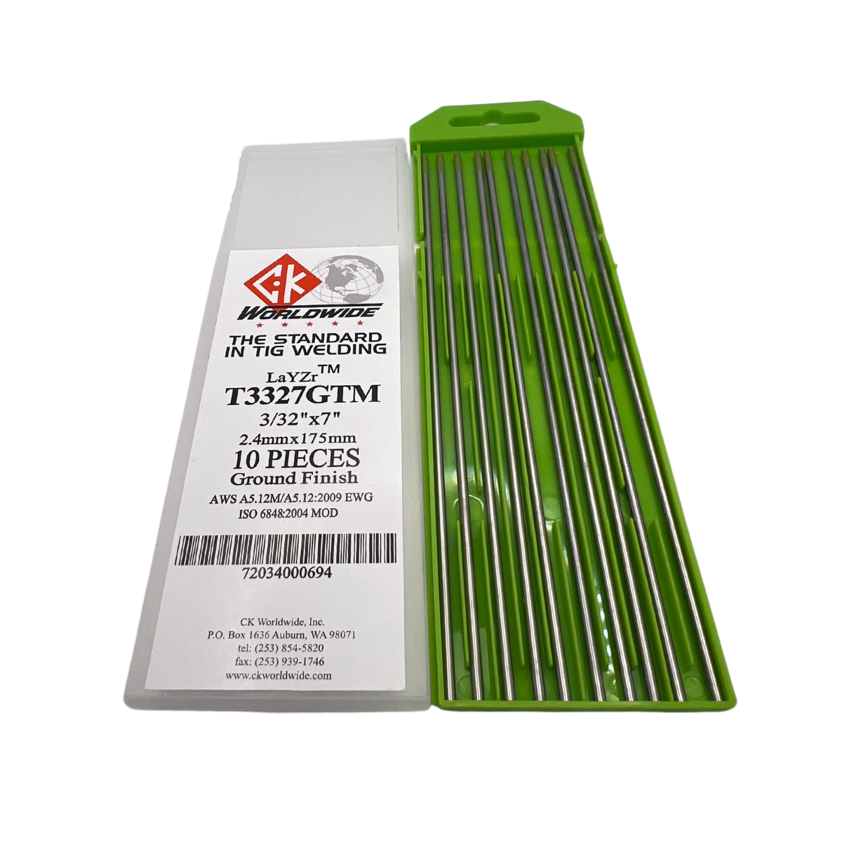 CK Worldwide LaYZr Tungsten, 10/pk - GTM – Baker's Gas & Welding ...