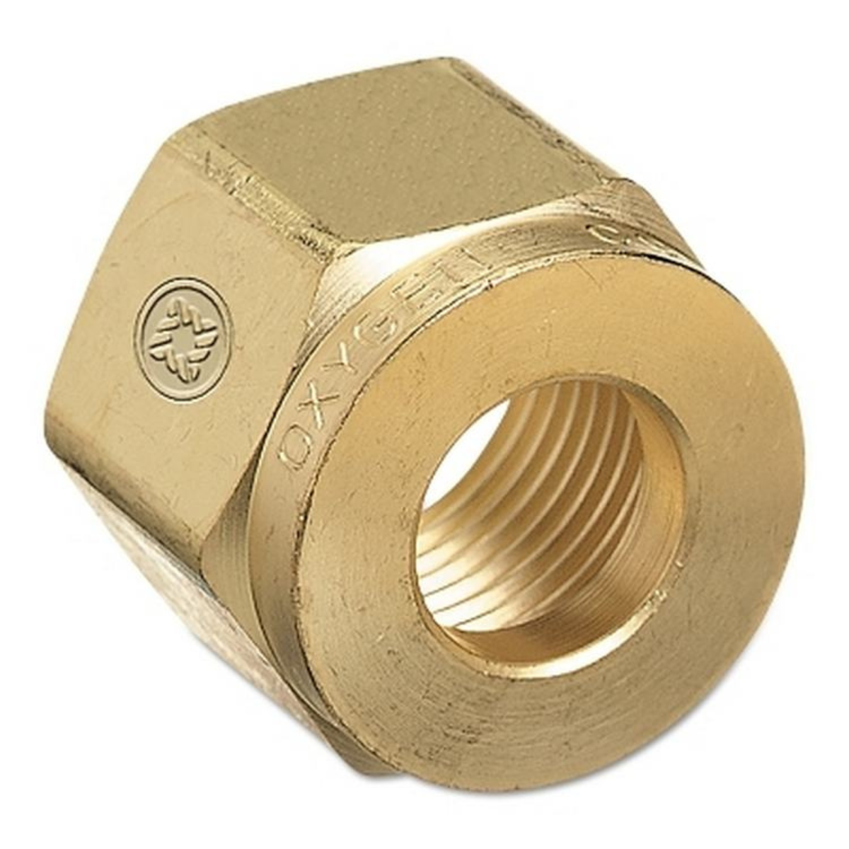 Western Brass Nut: Hand-Tight, RH Female, Oxygen CGA-540 - 662P – Baker ...