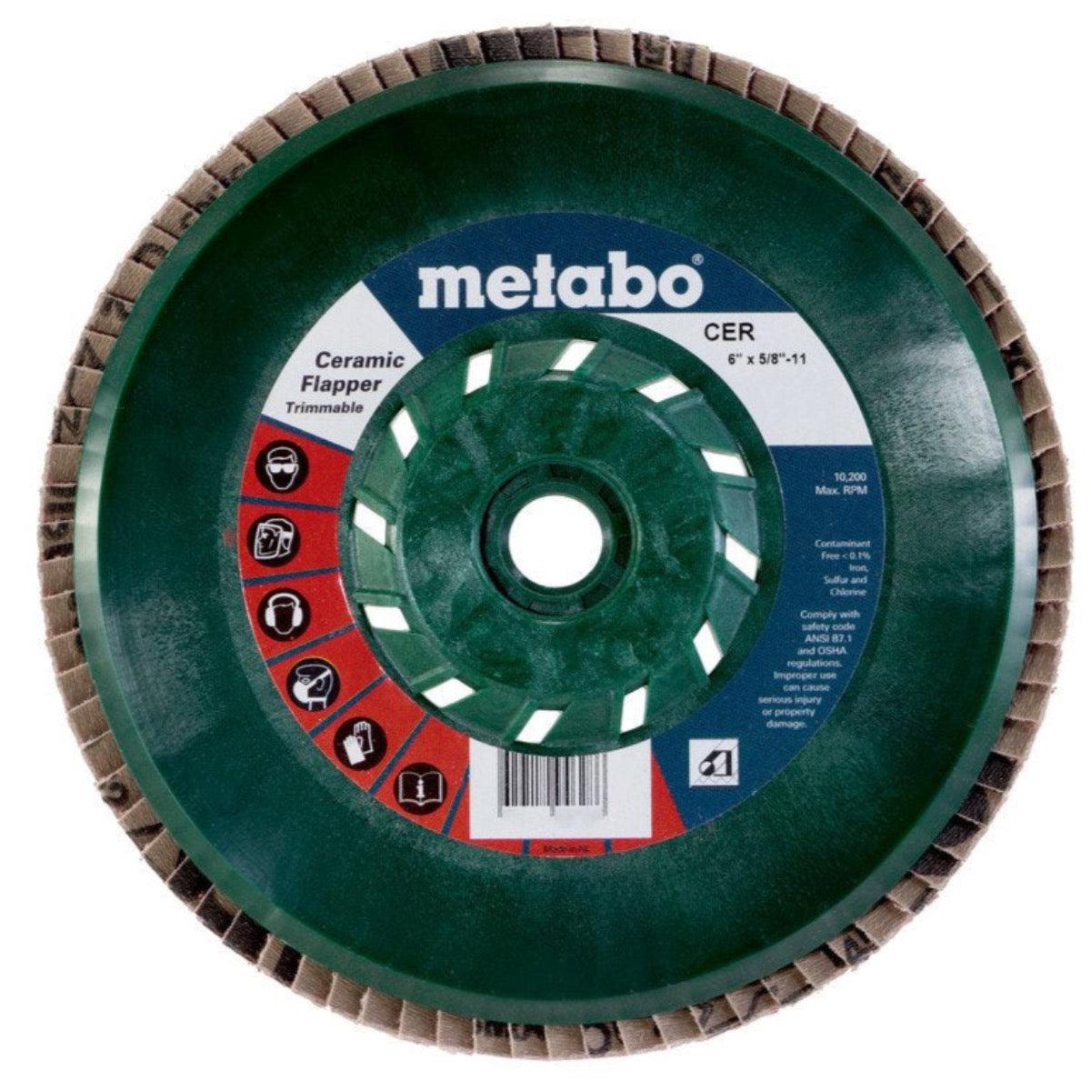 Metabo Ceramic Trimmable Flapper, Type 29, 5/8-11" Arbor, 5/pk – Baker ...